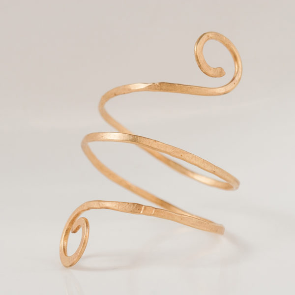 Hamerred Handmade Bronze cuff & Arm Bracelet 24karat Gold plated ...