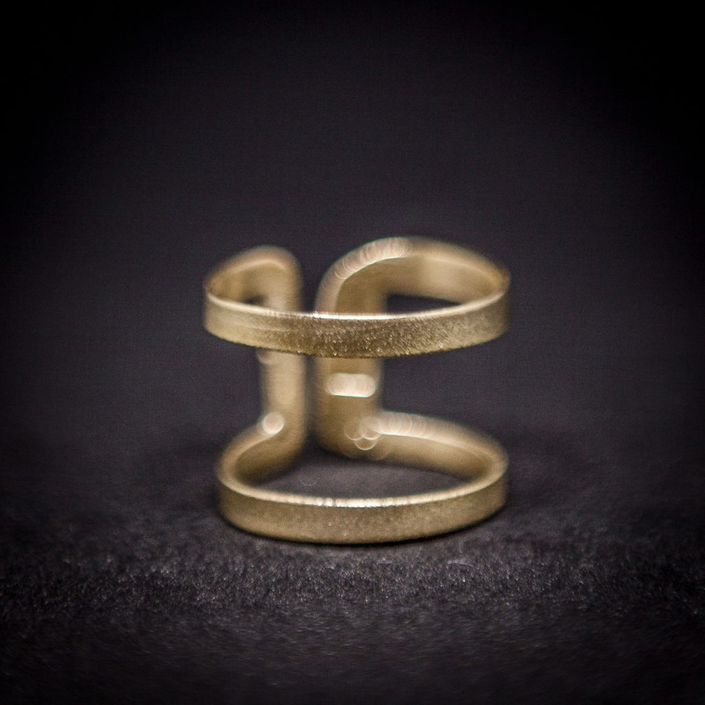 Minimal Geometric Handcrafted Hammered Ring, Artisan Jewelry, Gift for ...