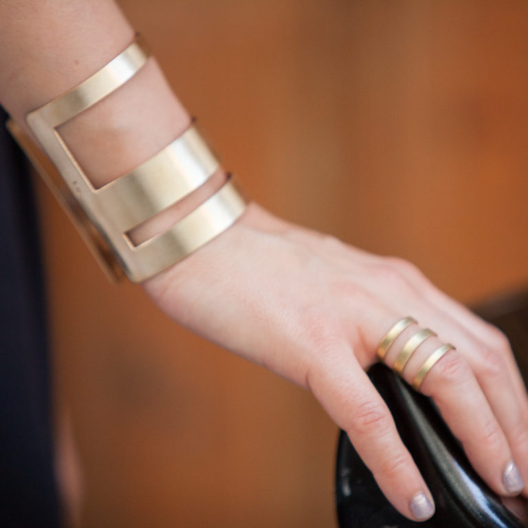 Wide handmade cuff Bracelet, wrist bangle - George Lemmas Jewelry Designer