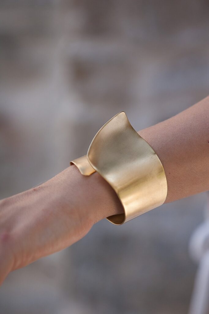 Aphrodite Upper Arm Cuff Bracelet 24 karat Gold Plated - George Lemmas ...